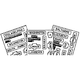 Custom Railway Supply - Station signs #1 - 212-7011