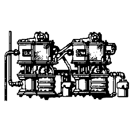 Cal Scale - Steam Loco Air Compressor (Brass Casting) - Dual Cross ...