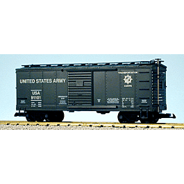 USA - Steel Boxcar - US Army Ordinance Boxcar (green) - 748-19071