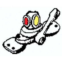 Sequoia - Switch Stands - Low Ramapo, Red/Amber Jewels - 135-2046