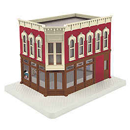 MTH - Taylor's Video Studio Corner Building w/Blinking Sign - 507-3090353