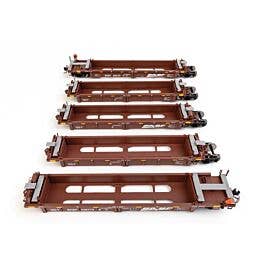 Walthers - Thrall 5-Unit Rebuilt 40' Well Car - Ready to Run - BNSF Railway #238175 A-E - 910-55661