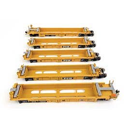 Walthers - Thrall 5-Unit Rebuilt 40' Well Car - Ready to Run - TTX DTTX ...