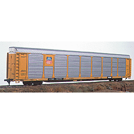 Walthers - Thrall 89' Bi-Level Enclosed Auto Carrier - Kit - UP (Armor Yellow) - 932-4808