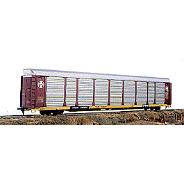 Walthers - Thrall 89' Bi-Level Enclosed Auto Carrier - Kit - ATSF - Limited-Run - 932-4812