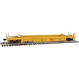 Walthers - Thrall Rebuilt 40' Well Car - Ready to Run - Trailer-Train DTTX #55856 (yellow; Large ...