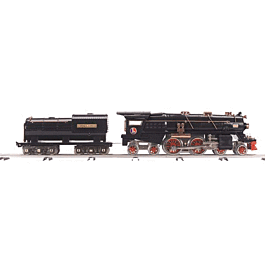 MTH - Tinplate Steam 400E Standard Gauge Engine Traditional - Black w ...