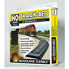 Woodland - Track-Bed Roadbed Material - Continuous Roll - 24' 7.3m - HO ...