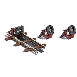 Busch - Track Bumper w/Tire Cushion Kit 2-Pack - Feldbahn - 189-12367