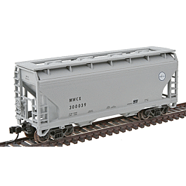 Atlas Trnm - Trainman(R) 2-Bay Centerflow Hopper - Midwest Railcar #300039 (gray, blue, black ...