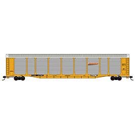 Con-Cor - Tri-Level Auto Rack - Ready to Run - BNSF Railway #4 (yellow ...