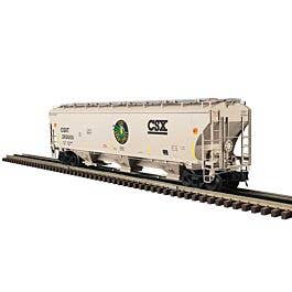 Atlas O - Trinity 5161 Cubic Foot Covered Hopper - 3-Rail - Ready to ...