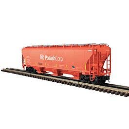 Atlas O - Trinity 5161 Cubic Foot Covered Hopper - 3-Rail - Ready to ...