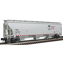 Atlas O - Trinity 5161 Cubic Foot Covered Hopper - 3-Rail - Ready to ...
