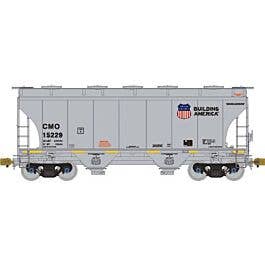 Amer Ltd - TrinityRail 3281 Cu.Ft. 2-Bay Covered Hopper - Ready to Run - Union Pacific CMO ...