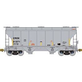 Amer Ltd - TrinityRail 3281 Cu.Ft. 2-Bay Covered Hopper - Ready to Run ...