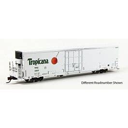 BLMA - TrinityRail(R) 64' Modern Reefer - Ready to Run - Tropicana TPIX #3309 (white, green ...