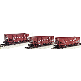S Helper - Two-Bay Composite Hopper - 3-Car Set #1 - Monon - 641-1222