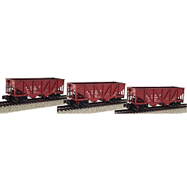 S Helper - Two-Bay Composite Hopper Set 3-Car #1 - Atchison, Topeka ...