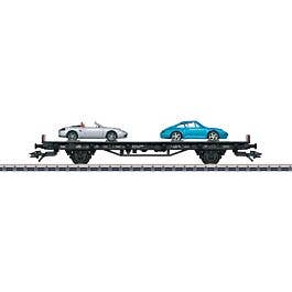 Marklin - Type Kkklp 472 Flatcar with Porsche 993 and Boxster Load - 3 ...