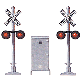 Busch - United States-Style Crossing Signal - 2 Signals & Relay Box ...