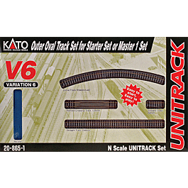 Kato - Unitrack V6 Set - Outer Oval For M1 Starter Set - 381-208651