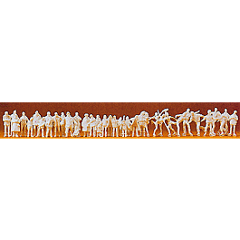 Preiser - Unpainted Figure Set - Winter - 590-16347