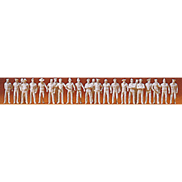 Preiser - Unpainted Figures 1/72 - People In Uniform - 590-72513