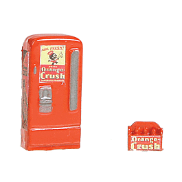 JL Innov - Upright Soda Machine w/Case - Orange Crush - 361-743