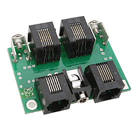 NCE - UTP Cab Bus Fascia Panel - RJ12 (Telephone Type) Connectors - 524-207
