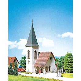 Faller - Village Church - 4-3/4 x 4" 12 x 10.2cm - 272-130240