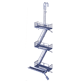 Walthers - Vintage Fire Escape - Kit - 933-3729