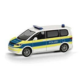 Herpa - Volkswagen Multivan Passenger Van - Assembled - Police (white ...