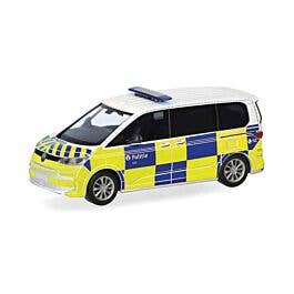 Herpa - Volkswagen Multivan Passenger Van - Assembled - Police (white ...