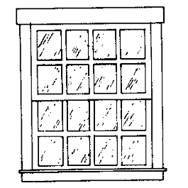 Alexander - Window 16-pane 4/ - 120-2511