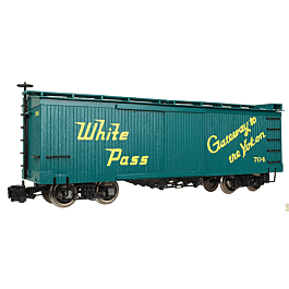 Bachmann - Wood Boxcar - Ready to Run - White Pass & Yukon ("Gateway to ...