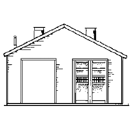 Finestki - Wooden Two-Stall Engine House - 278-113