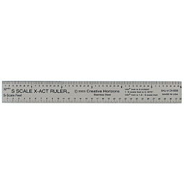 CreatHoriz - X-act Flexible Scale Ruler - S (Stainless Steel) - 6" Long ...