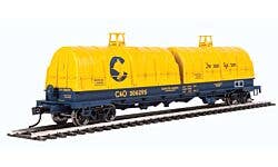Ho scale coil car, N scale coil car, O scale coil cars