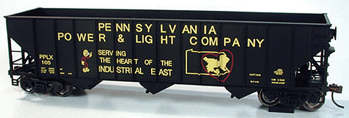 Bowser - 100-Ton 3-Bay Hopper - Ready to Run - Executive Line - Pennsylvania Power & Light PPLX ...