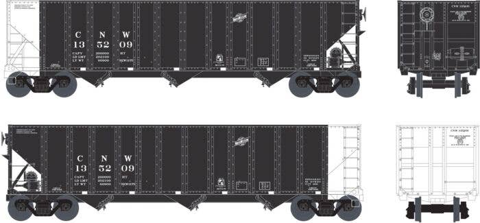 Bowser - 100-Ton 3-Bay Hopper - Ready to Run - Executive Line - Chicago ...