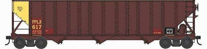 Bowser - 100-Ton 3-Bay Open Hopper with Coal Load - Ready to Run - Pennsylvania Power & Light ...