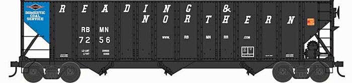 Bowser - 100-Ton 3-Bay Open Hopper with Coal Load - Ready to Run - Reading & Northern #7234 ...