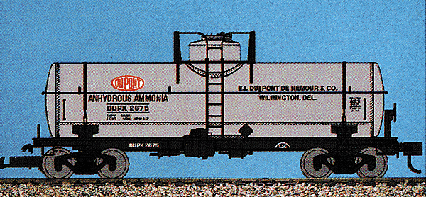 USA - 10,000-Gallon Tank Car - Dupont (aluminium) - 748-15117