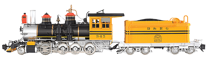 Bachmann - 1:20.3 Scale Class C-16 2-8-0 w/Short Tender - Standard DC ...