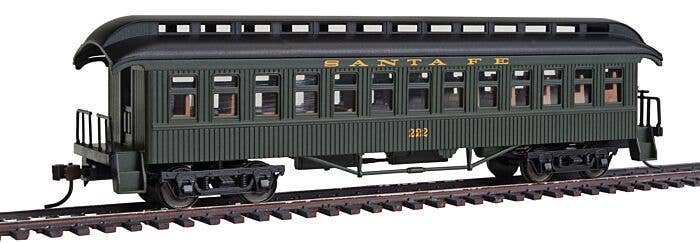 Con-Cor - 1880s Wood Open-Platform Coach - Ready to Run - Santa Fe #222 ...