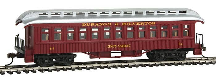 Con-Cor - 1880s Wood Open-Platform Coach - Ready to Run - Durango ...