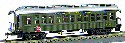 Con-Cor - 1880s Wood Open-Platform Coach - Ready to Run - Canadian ...