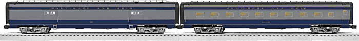 Lionel - 18" Aluminum Car Smooth-Side Baggage/Sleeper Set - 3-Rail ...