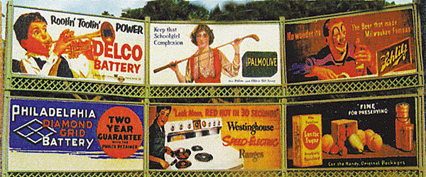 Bar Mills - 1920s-40s Double-Stacked Wrappable Billboards - Kit - Set ...